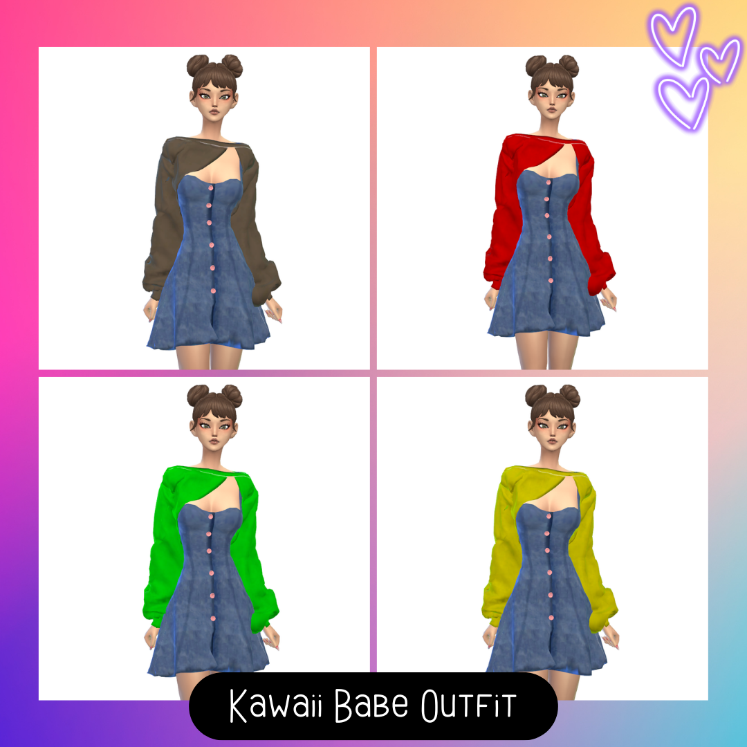 [JBTN] Kawaii Babe Outfit - Gallery - The Sims 4 Create a Sim - CurseForge