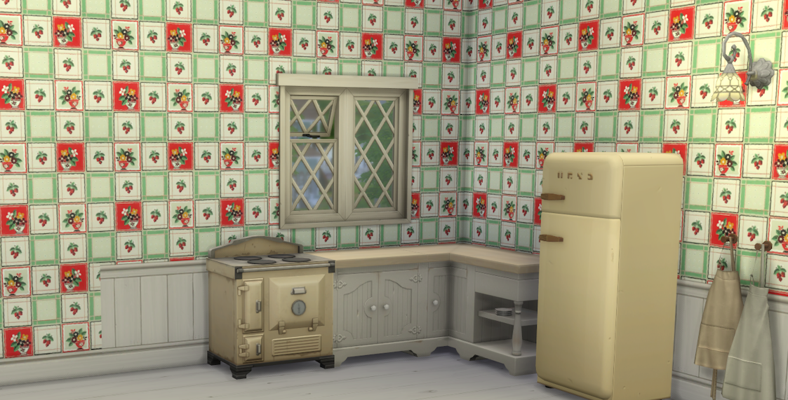 Vintage Country Kitchen Walls - Gallery - The Sims 4 Build / Buy ...