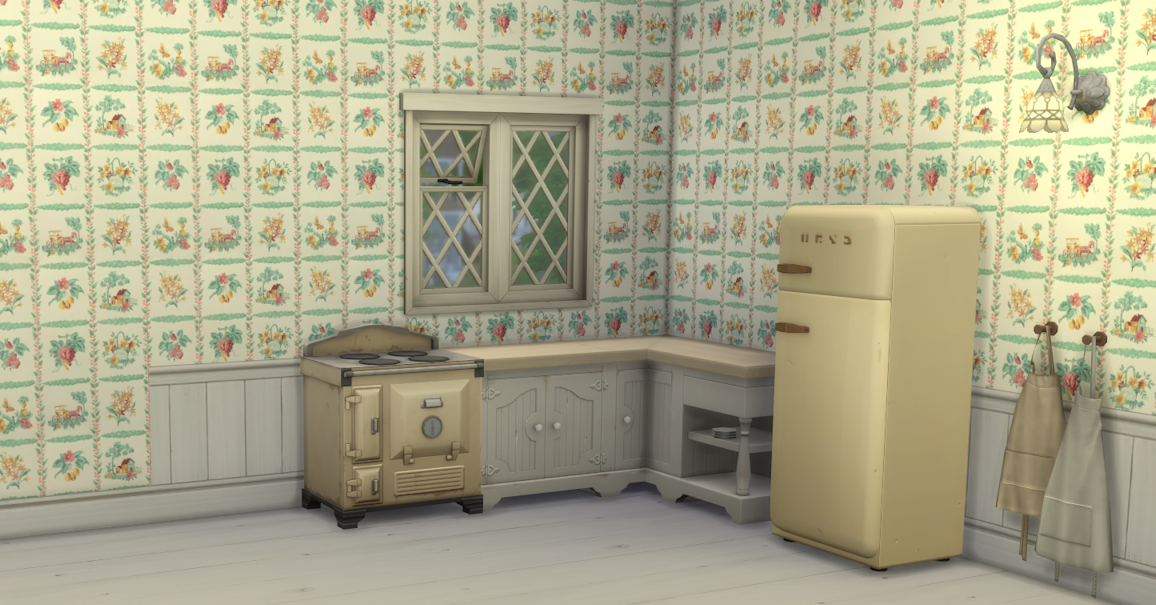 Vintage Country Kitchen Walls - Gallery - The Sims 4 Build / Buy ...
