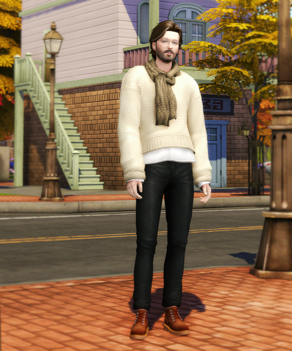 Autumn City II - Maple Sweater & Leaf Jeans Set - Gallery - The Sims 4 ...