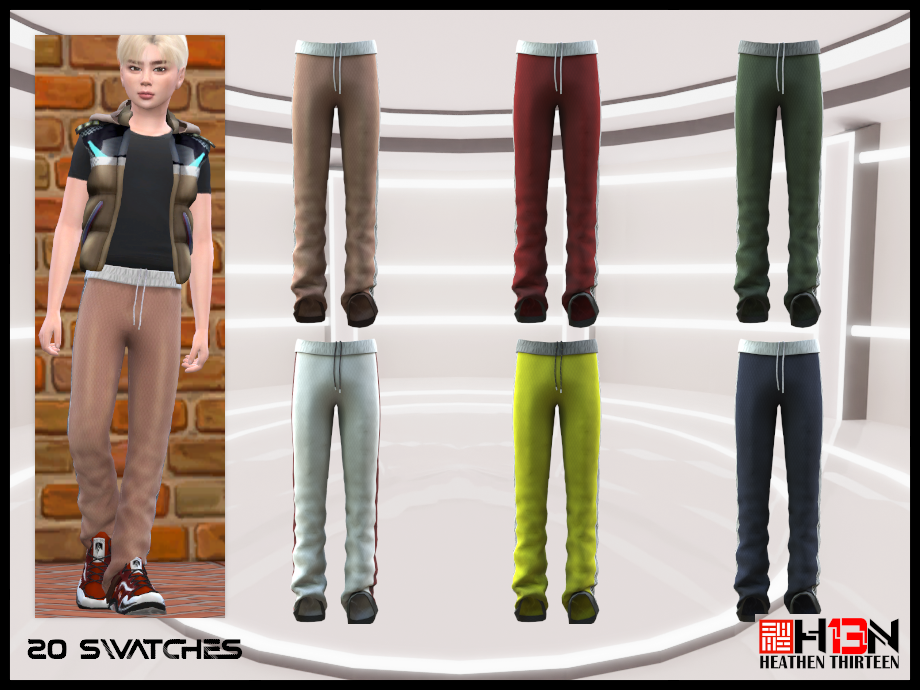 Children's Sideline Stripe Track Pants - Gallery - The Sims 4 Create a ...