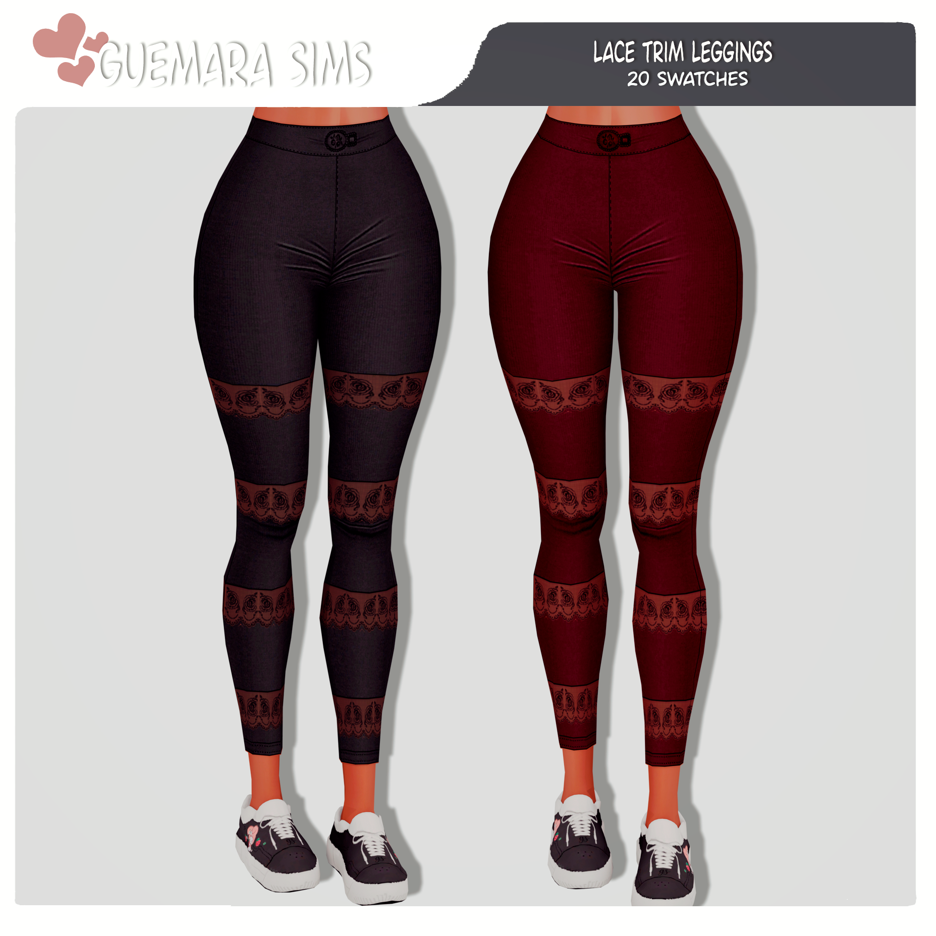 Lace Trim Leggings - Gallery - The Sims 4 Create a Sim - CurseForge