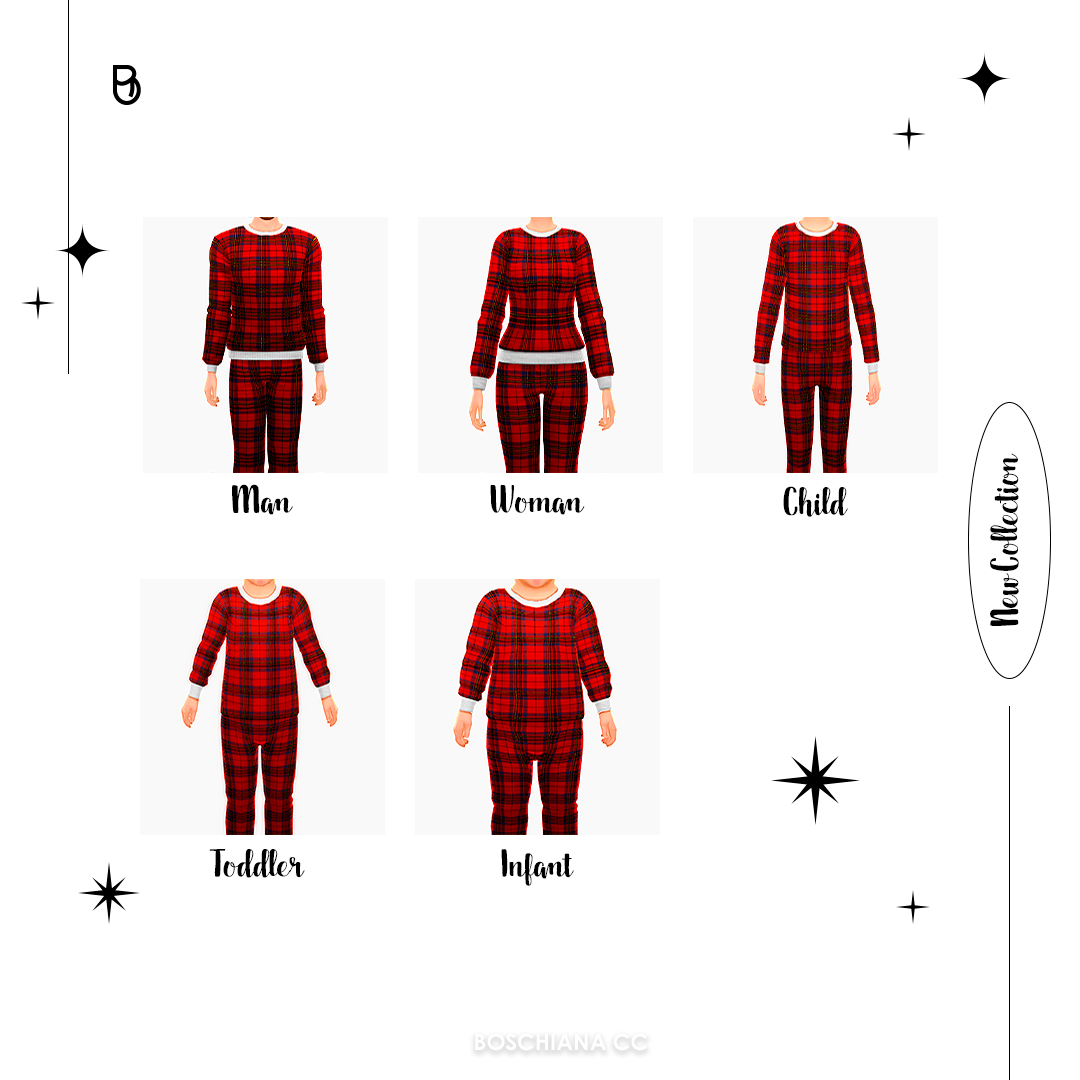 Christmas Pajamas Family - Gallery - The Sims 4 Create a Sim - CurseForge