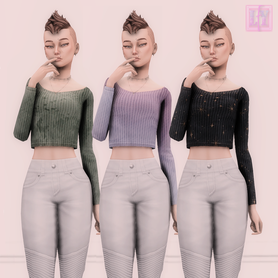 Sweter Croop Top - Gallery - The Sims 4 Create a Sim - CurseForge