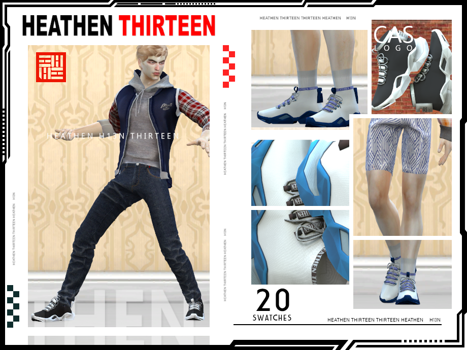 Chunky High Top Sock Techwear Sneaker - The Sims 4 Create a Sim ...