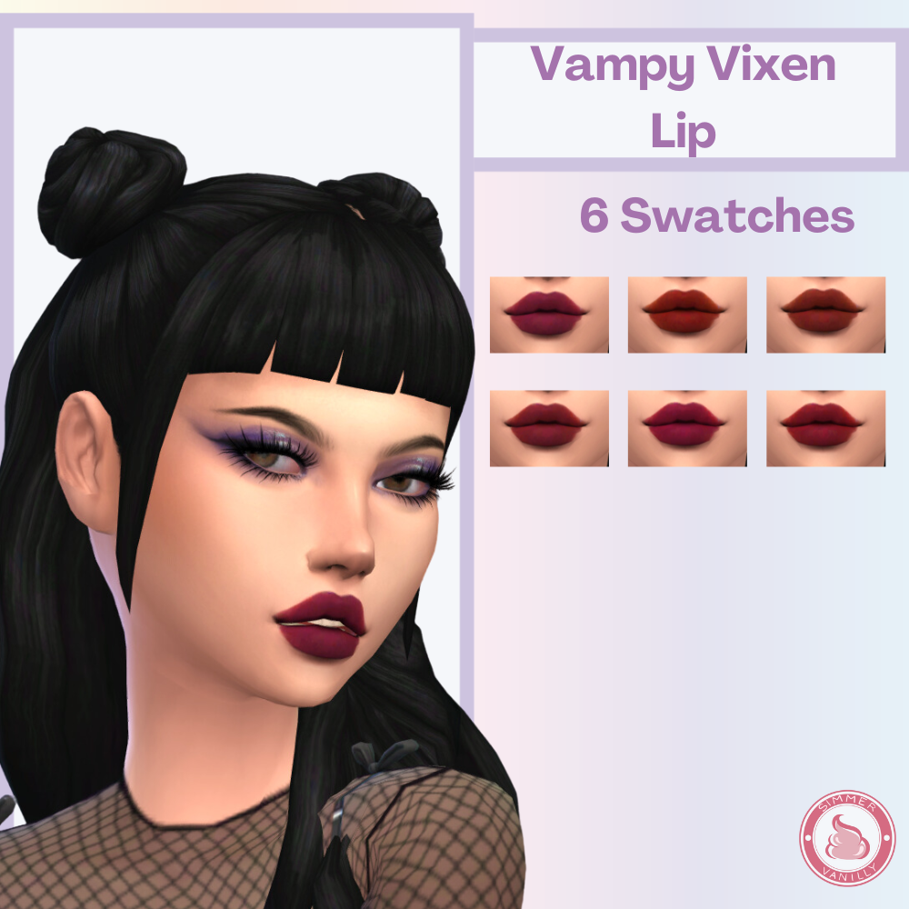 Vampy Vixen Lip - Gallery - The Sims 4 Create a Sim - CurseForge