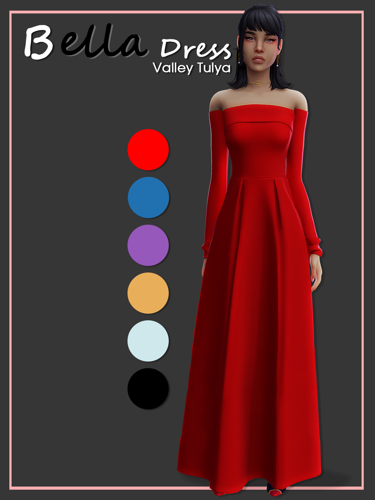 Bella Classic Dress - Gallery - The Sims 4 Create a Sim - CurseForge