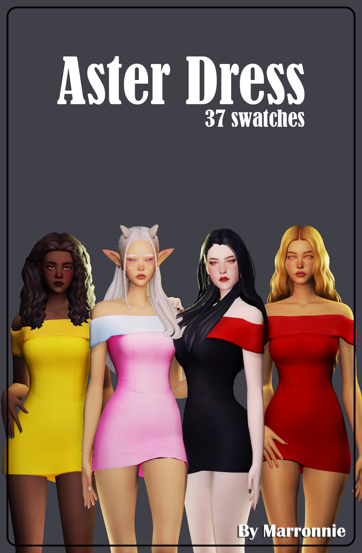 Aster Dress - Gallery - The Sims 4 Create a Sim - CurseForge