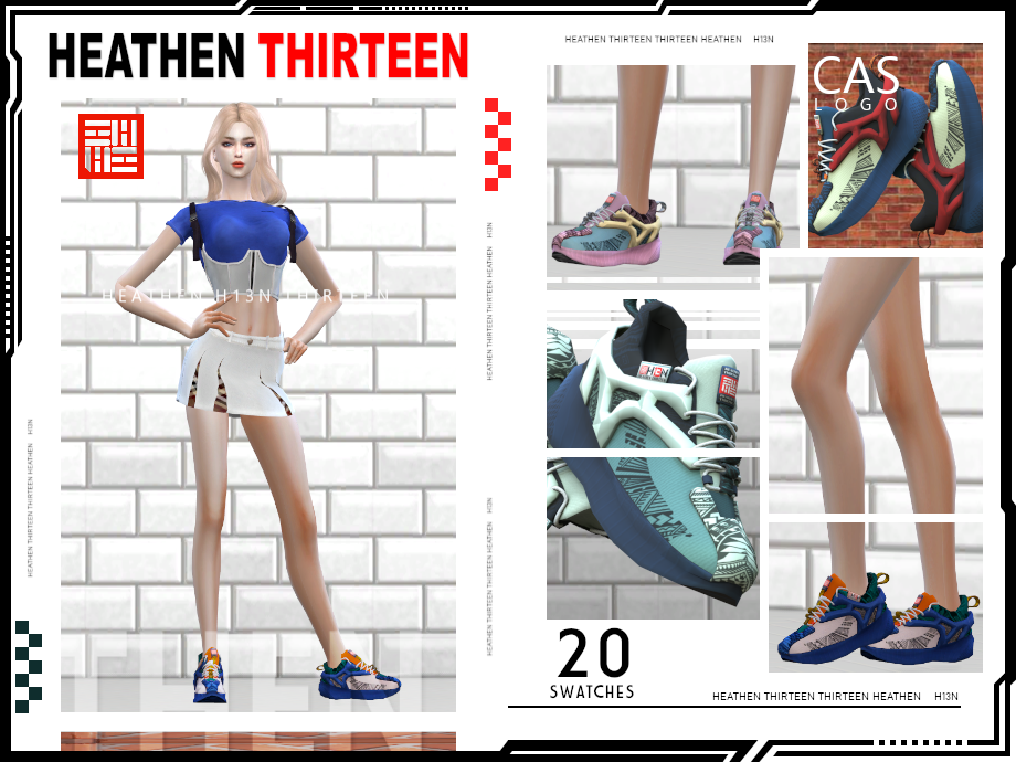 Women's Luxury Chunky Sole Air Cushion Running Sneakers - The Sims 4 ...