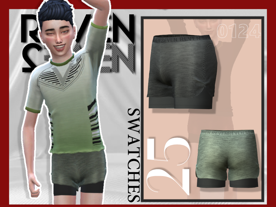 Child's Dri Fit Gradient Workout Shorts - The Sims 4 Create a Sim ...