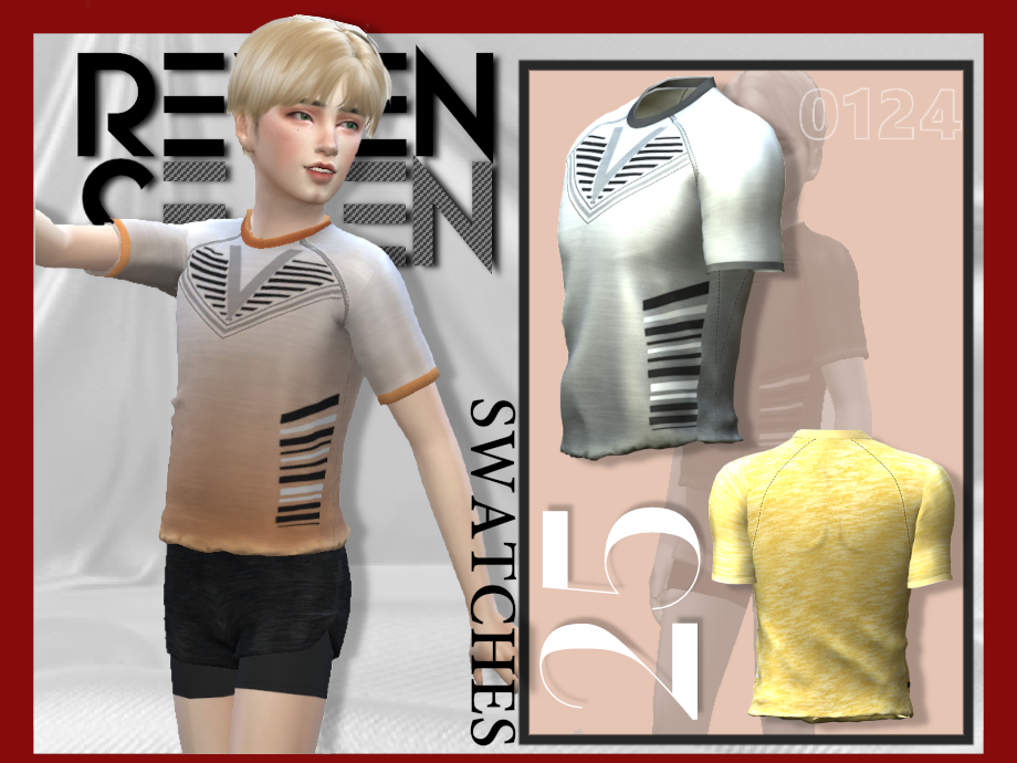 Child's Dri Fit Gradient Workout Shirt - The Sims 4 Create a Sim ...