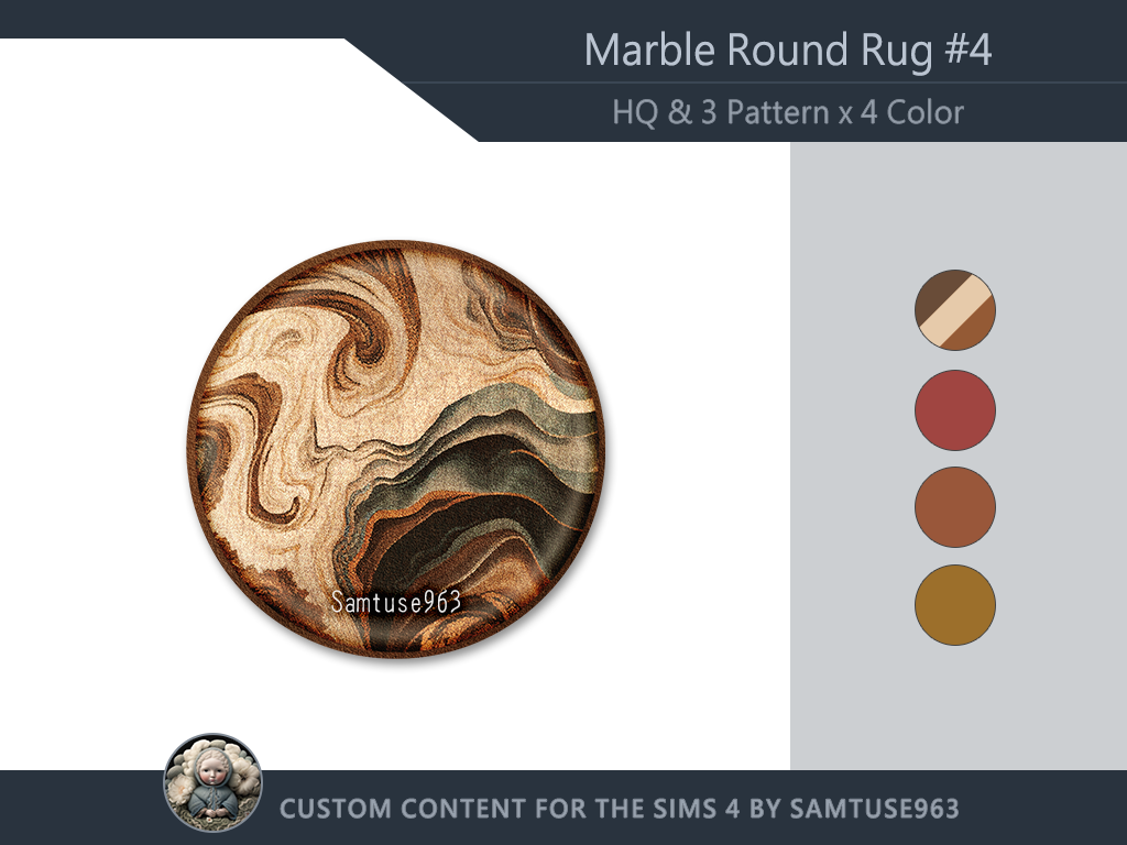 HQ Marble Round Dance Rug #4 Samtuse963 - The Sims 4 Build / Buy - CurseForge