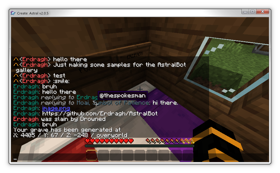 AstralBot Screenshots - Mods - Minecraft