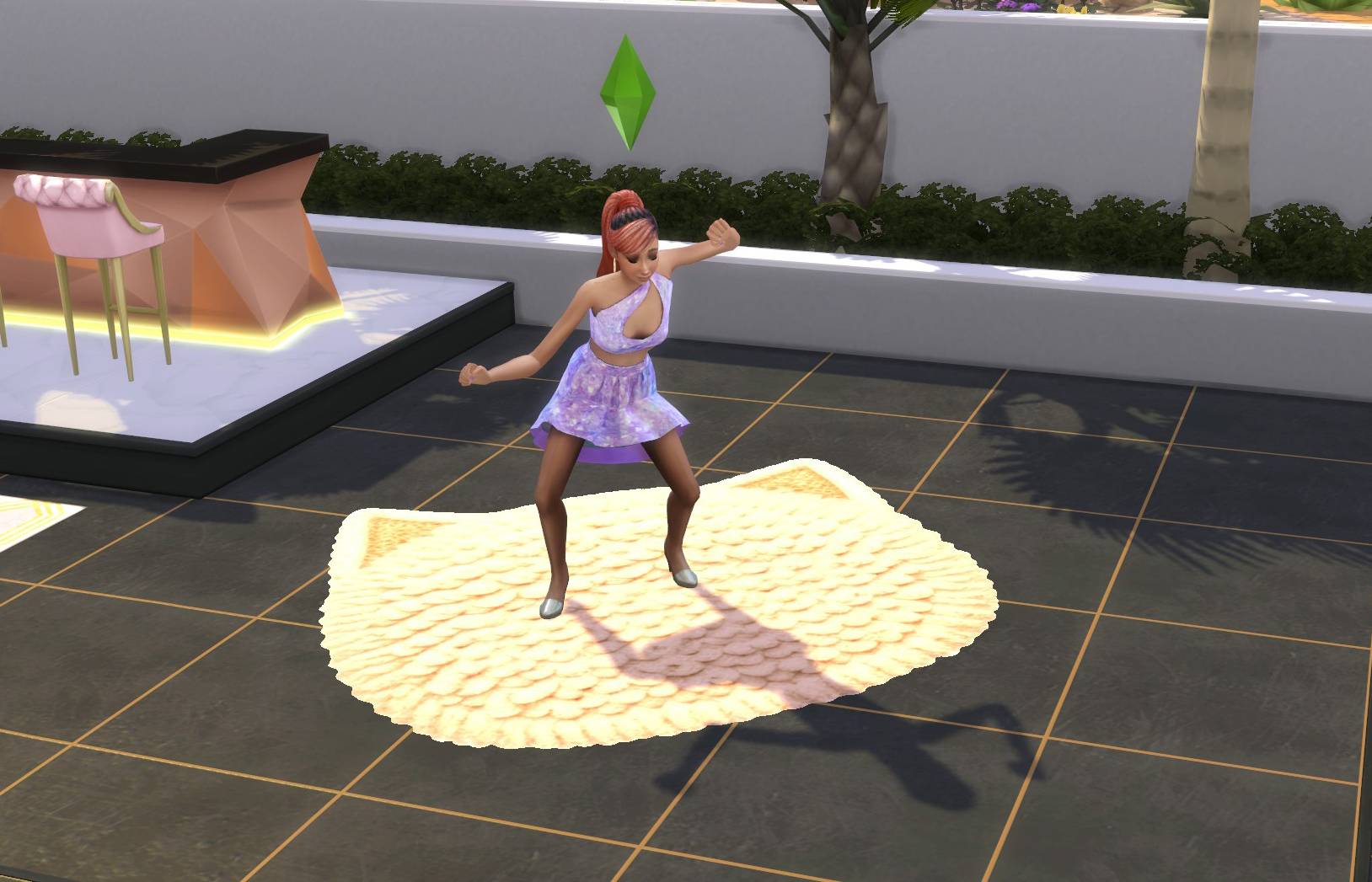 Cute Cat Face Dance Rug #15 Samtuse963 - Gallery - The Sims 4 Build ...