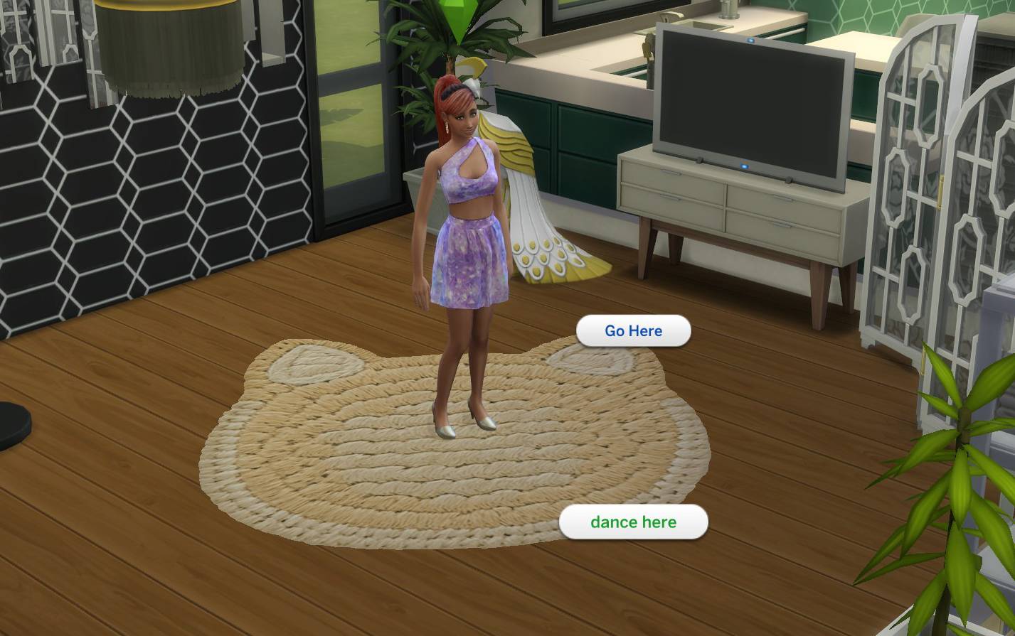 Cute Cat Face Dance Rug #17 Samtuse963 - Gallery - The Sims 4 Build ...