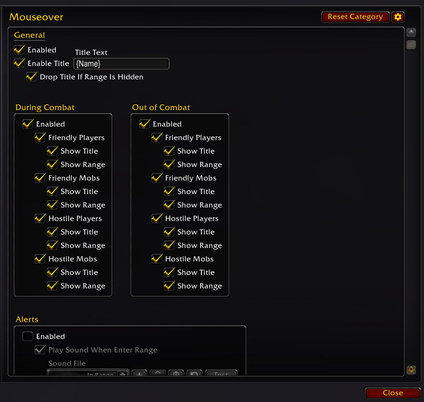 RangeFrames - Gallery - World of Warcraft Addons - CurseForge