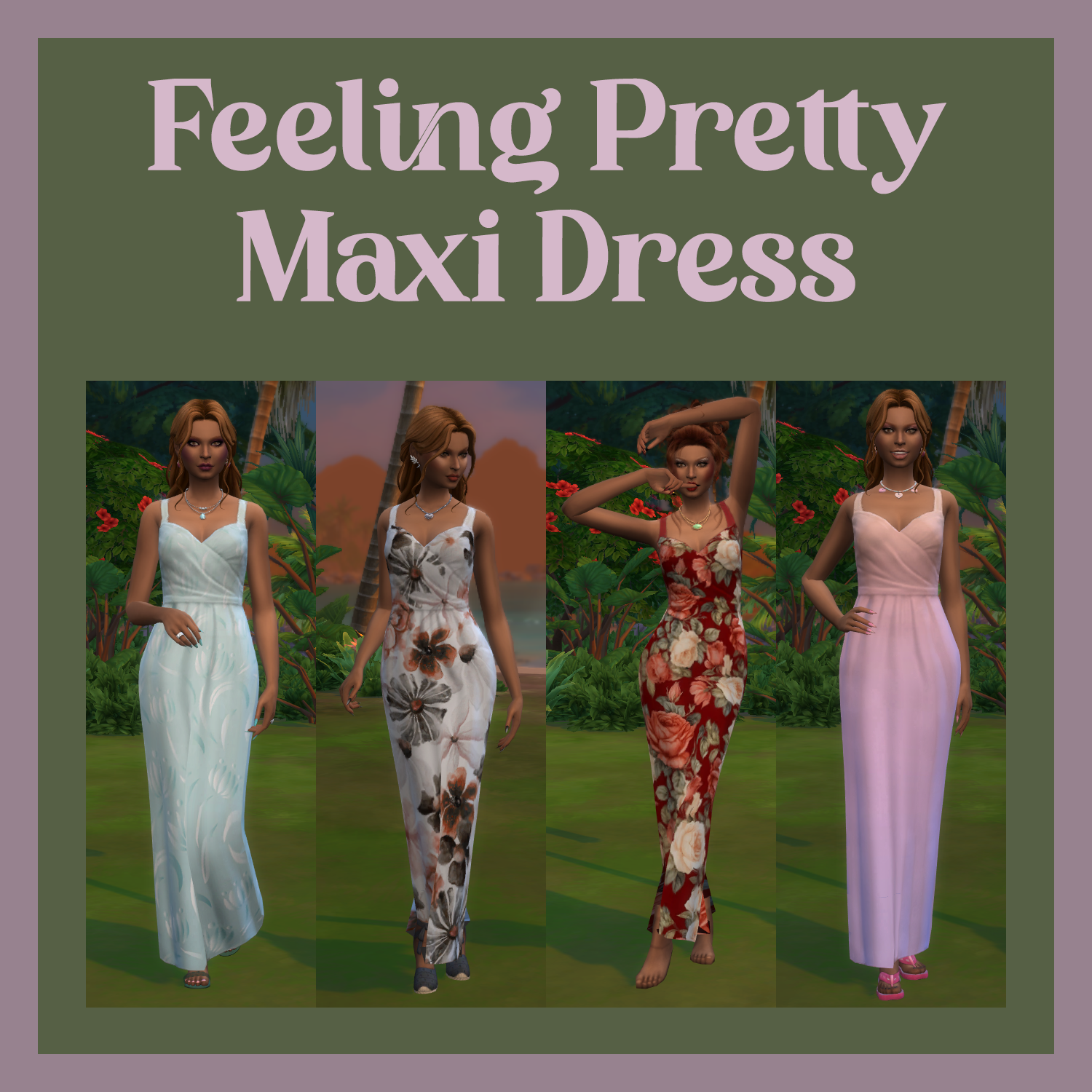 Feeling Pretty Maxi Dress - Gallery - The Sims 4 Create a Sim - CurseForge