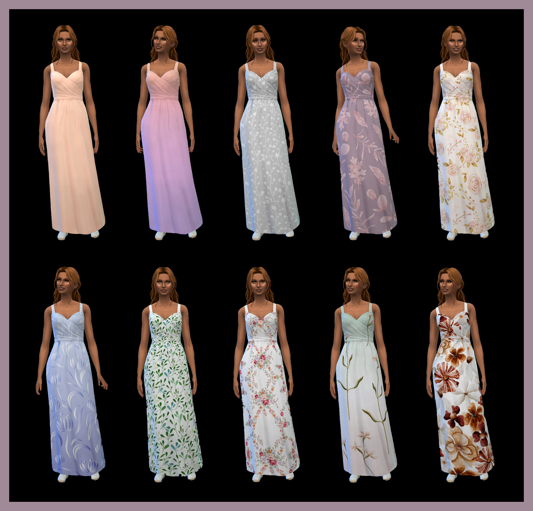 Feeling Pretty Maxi Dress - Gallery - The Sims 4 Create a Sim - CurseForge