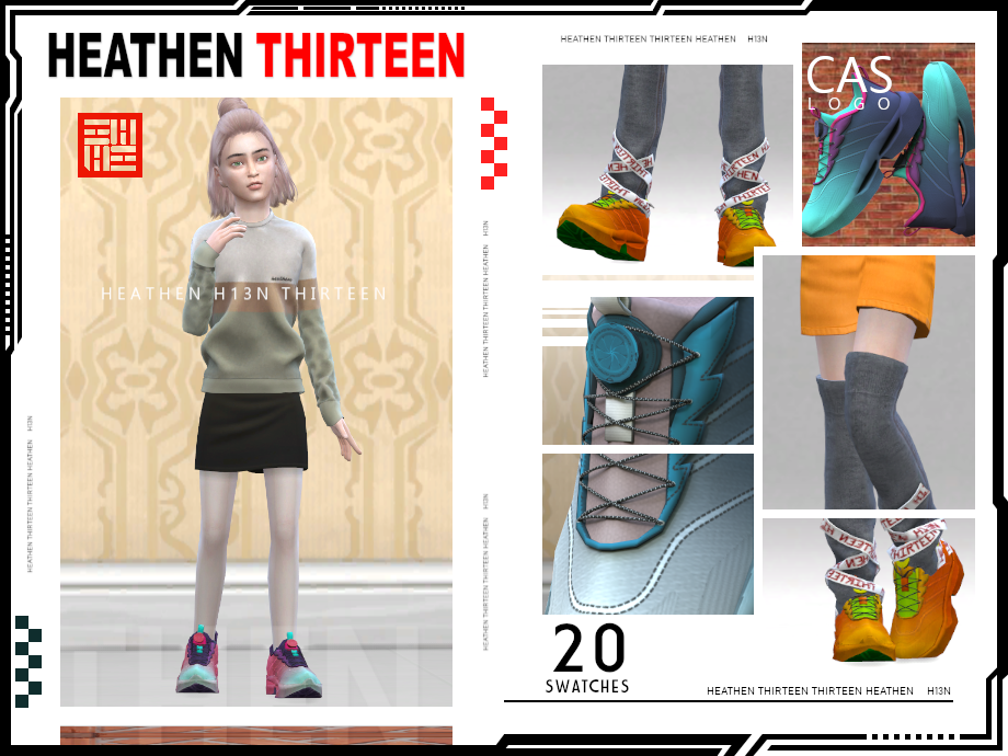 Children's Gradient Rotary Buckle Lightweight Sneakers - The Sims 4 ...