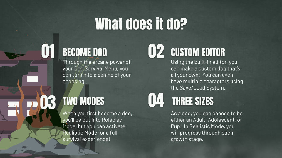 Install Dog Survival - Play as Dog or Wolf - Minecraft Mods & Modpacks ...