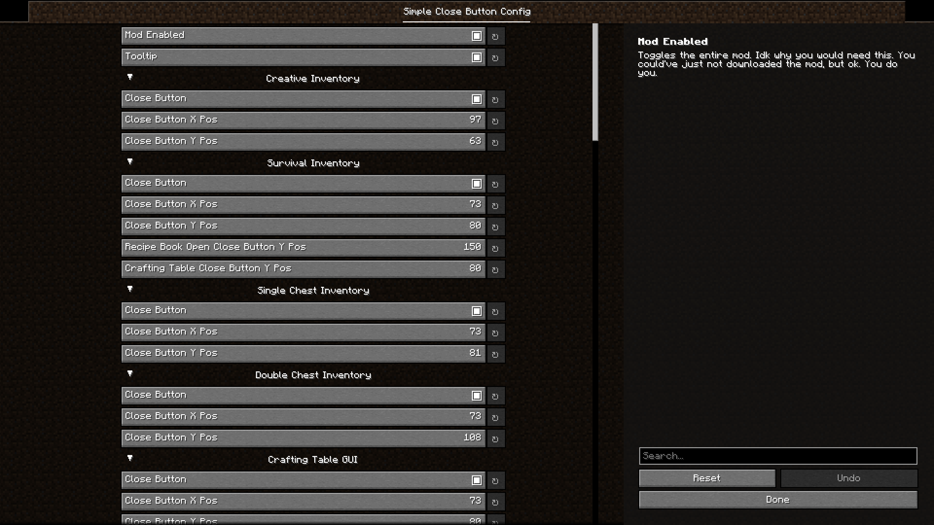 Simple Close Button - Gallery - Minecraft Mods - CurseForge