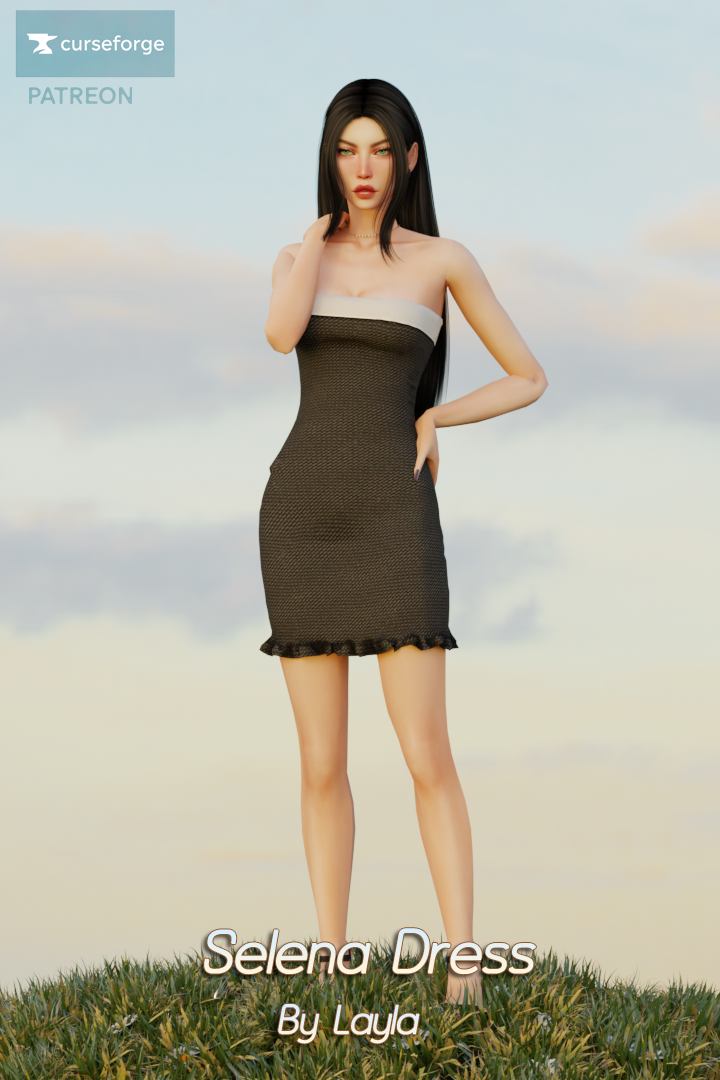 Layla - Selena Dress - The Sims 4 Create a Sim - CurseForge