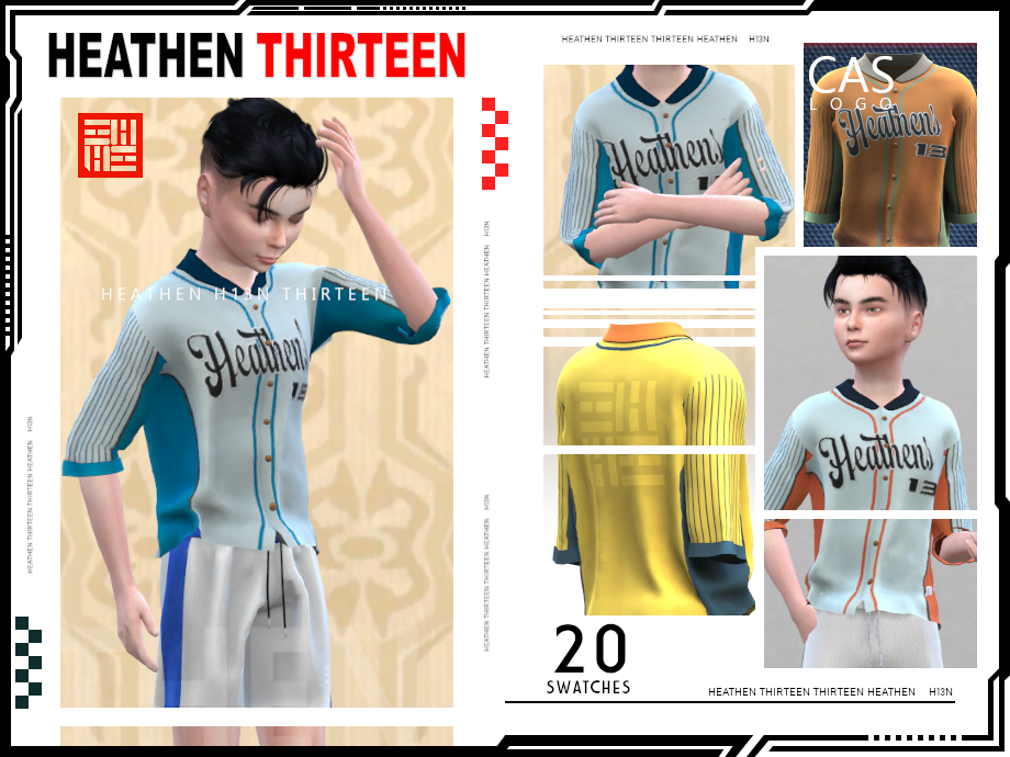 Children's Heathens Baseball Jersey - The Sims 4 Create a Sim - CurseForge
