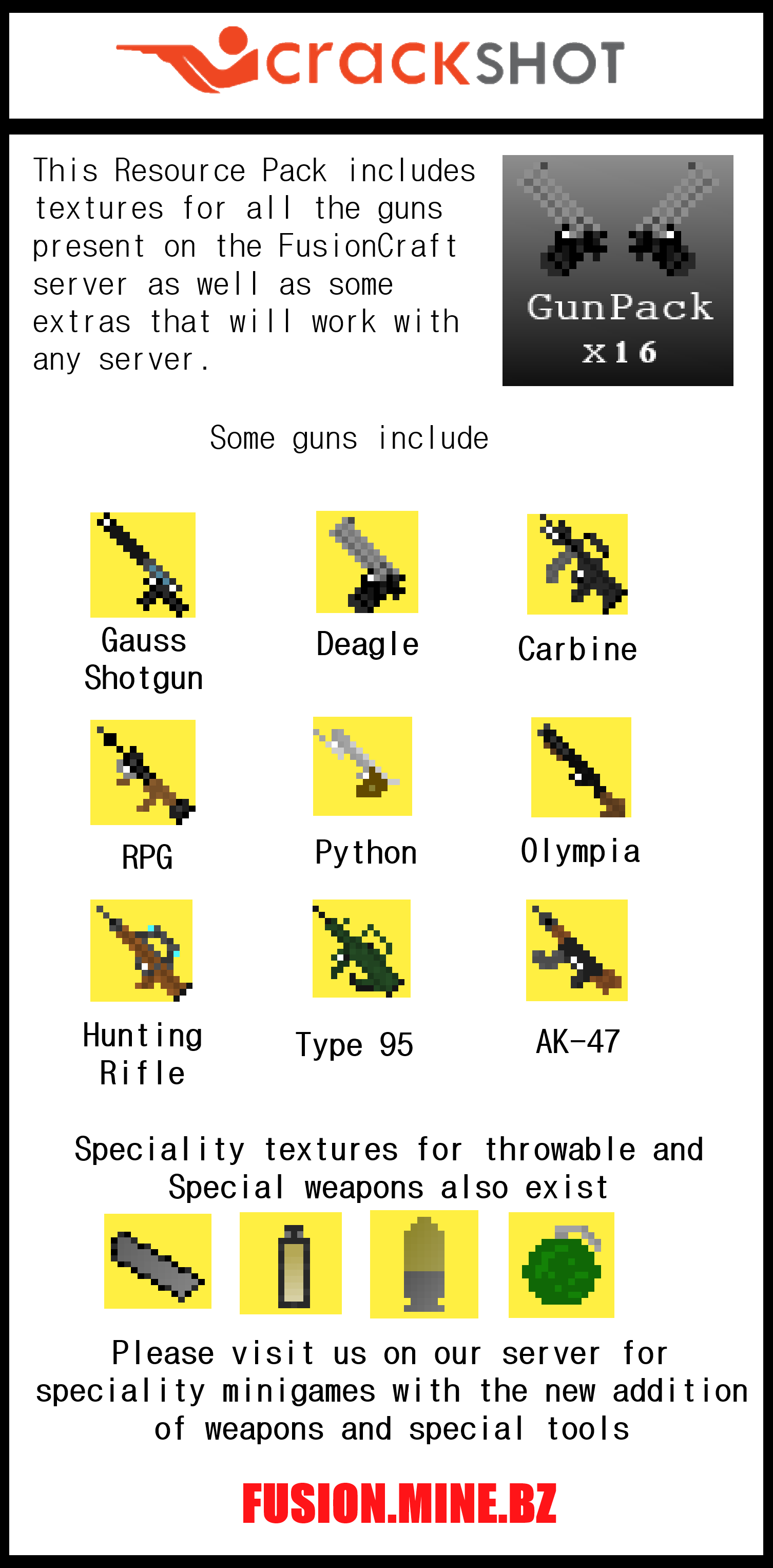 CrackShot - Gallery - Minecraft Resource Packs - CurseForge