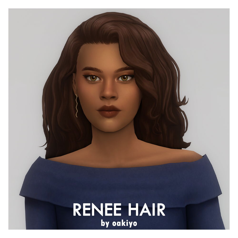 oakiyo - Renee Hair - Gallery - The Sims 4 Create a Sim - CurseForge