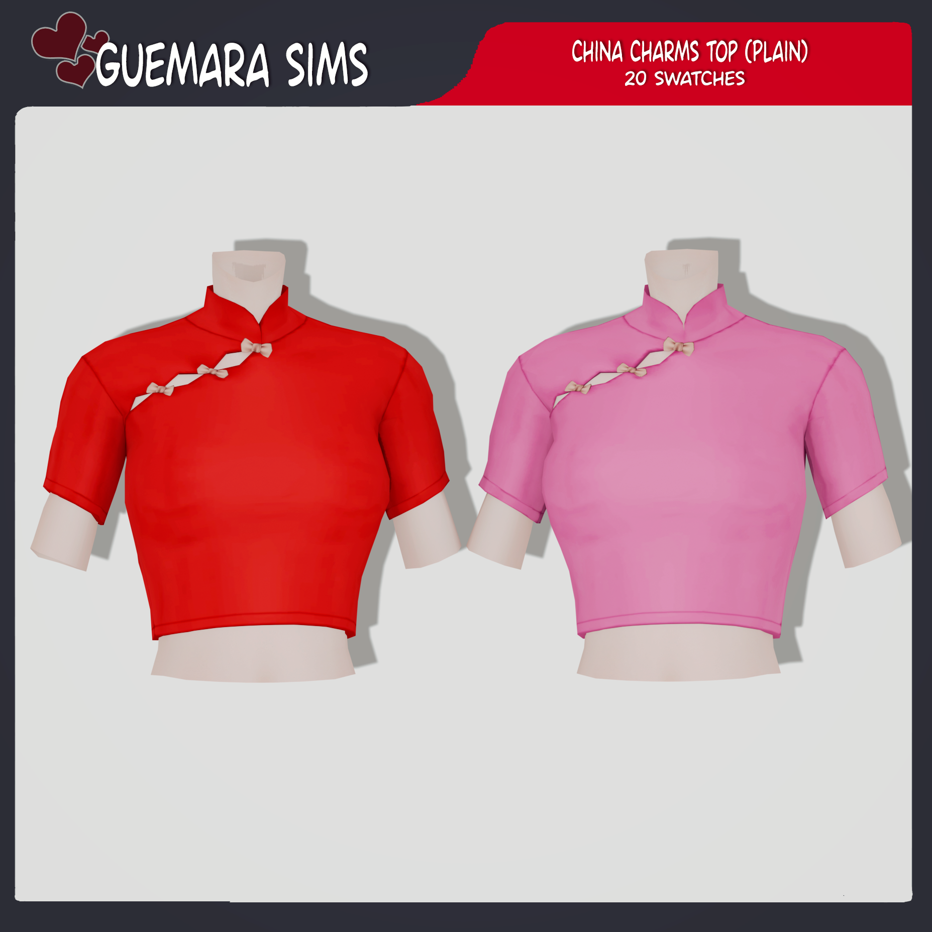 China Charms Top (Plain) - Gallery - The Sims 4 Create a Sim - CurseForge