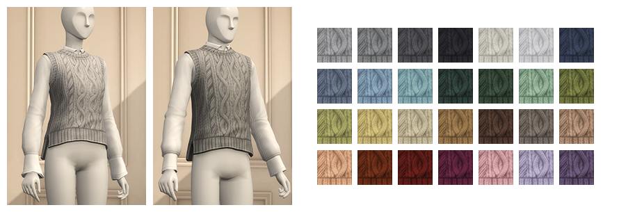 Basic VI - Penelope Knit Sweater - The Sims 4 Create a Sim - CurseForge