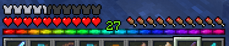 Rainbow eXP-Bar - Screenshots - Minecraft Resource Packs - CurseForge