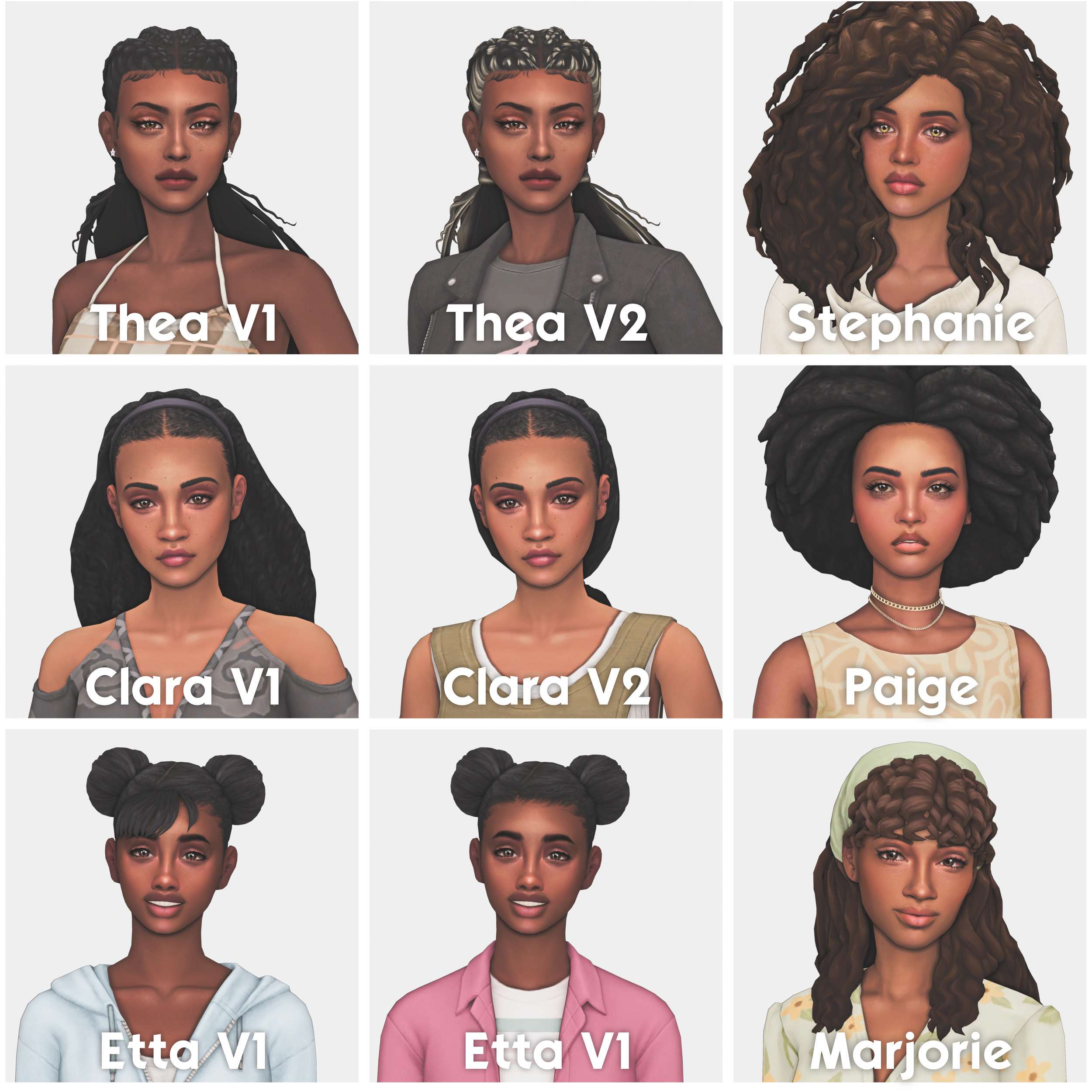 Fro and Curls Hair Pack - The Sims 4 Create a Sim - CurseForge