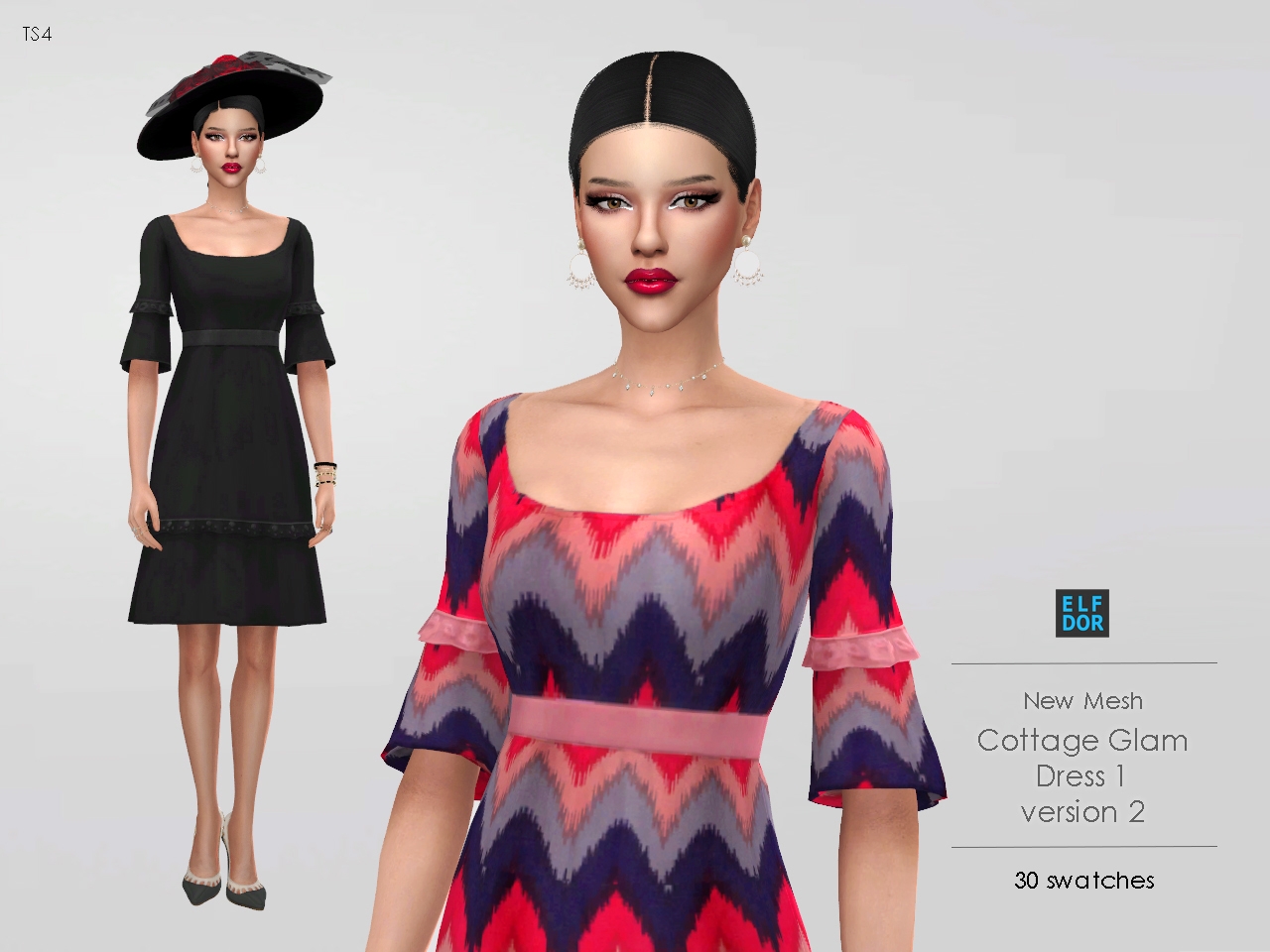 Spring Dress 1 - v2 - Gallery - The Sims 4 Create a Sim - CurseForge