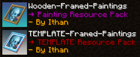 Framed Paintings (Fast Paintings resource pack) - Gallery - Minecraft ...