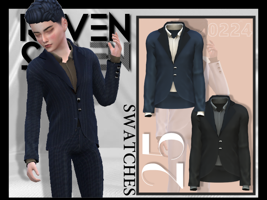 Child's Single Breasted Classic Fit Suit Jacket - The Sims 4 Create a ...