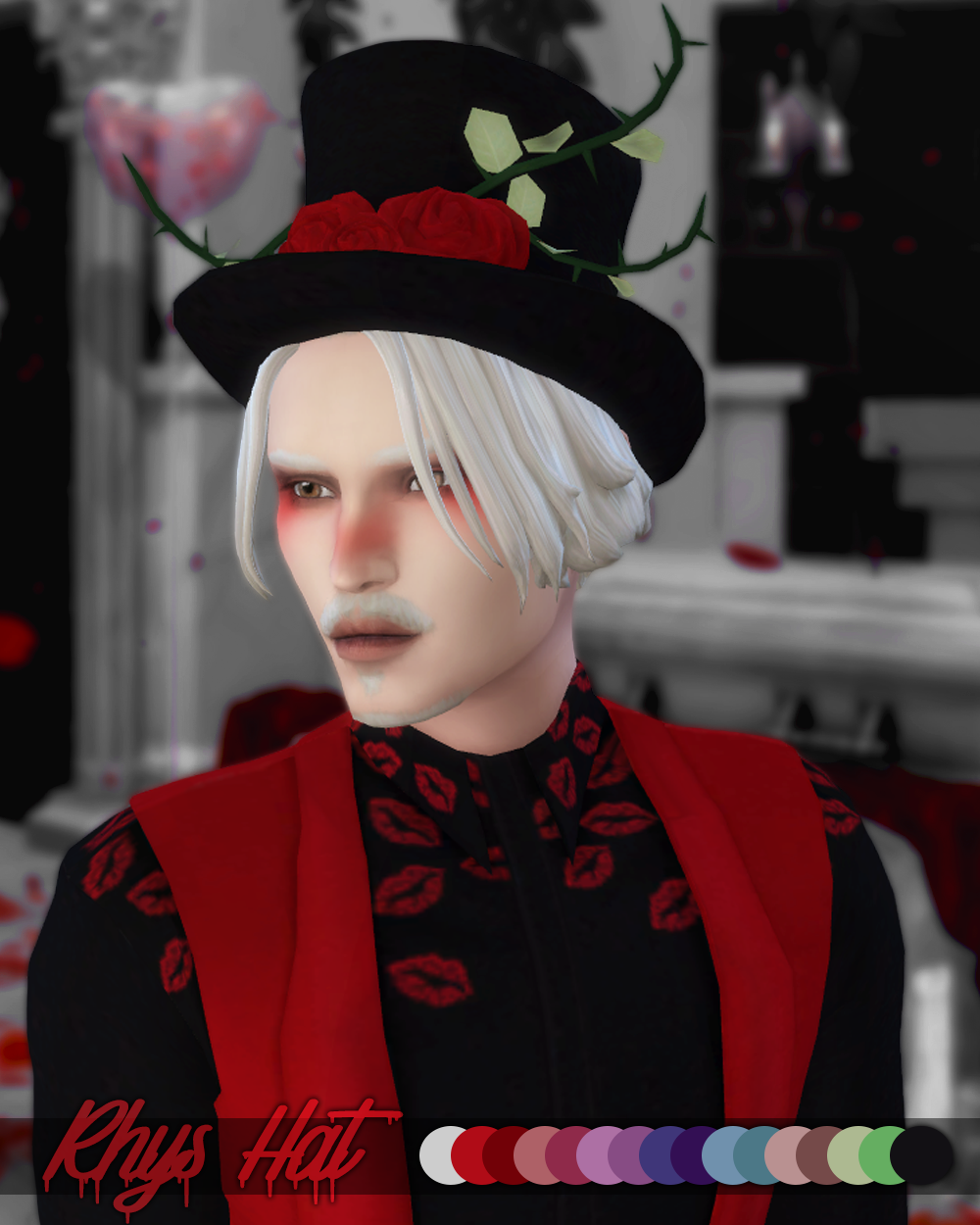 Rhys Hat (Bloody Valentines Collection) - The Sims 4 Create a Sim ...