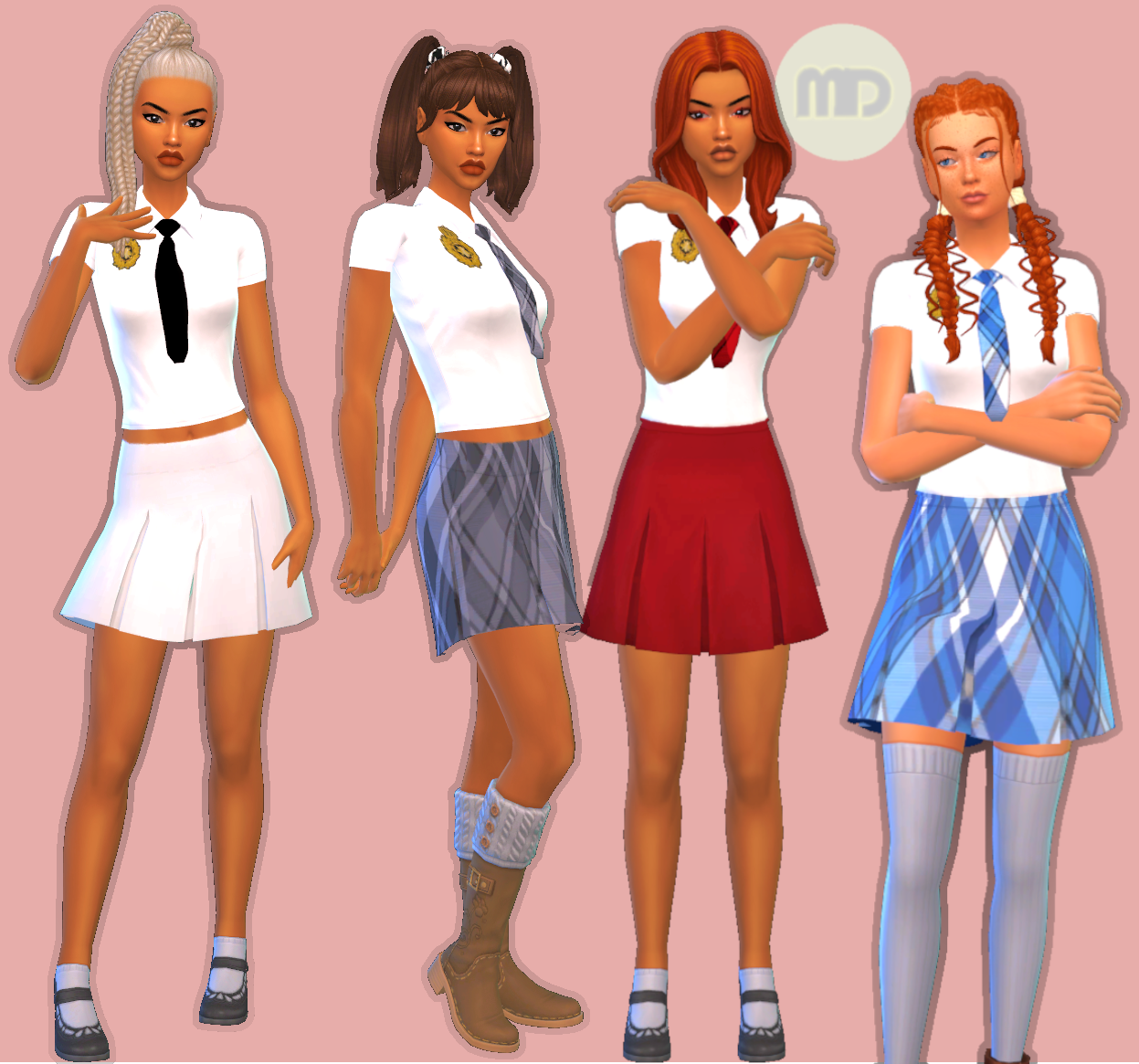 School Uniforms for Teens - Gallery - The Sims 4 Create a Sim - CurseForge
