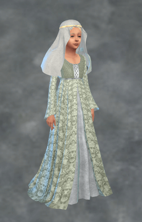 Sifix Nimue Dress Redux for All Ages - Gallery - The Sims 4 Create a ...