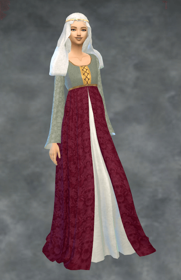 Sifix Nimue Dress Redux for All Ages - Gallery - The Sims 4 Create a ...