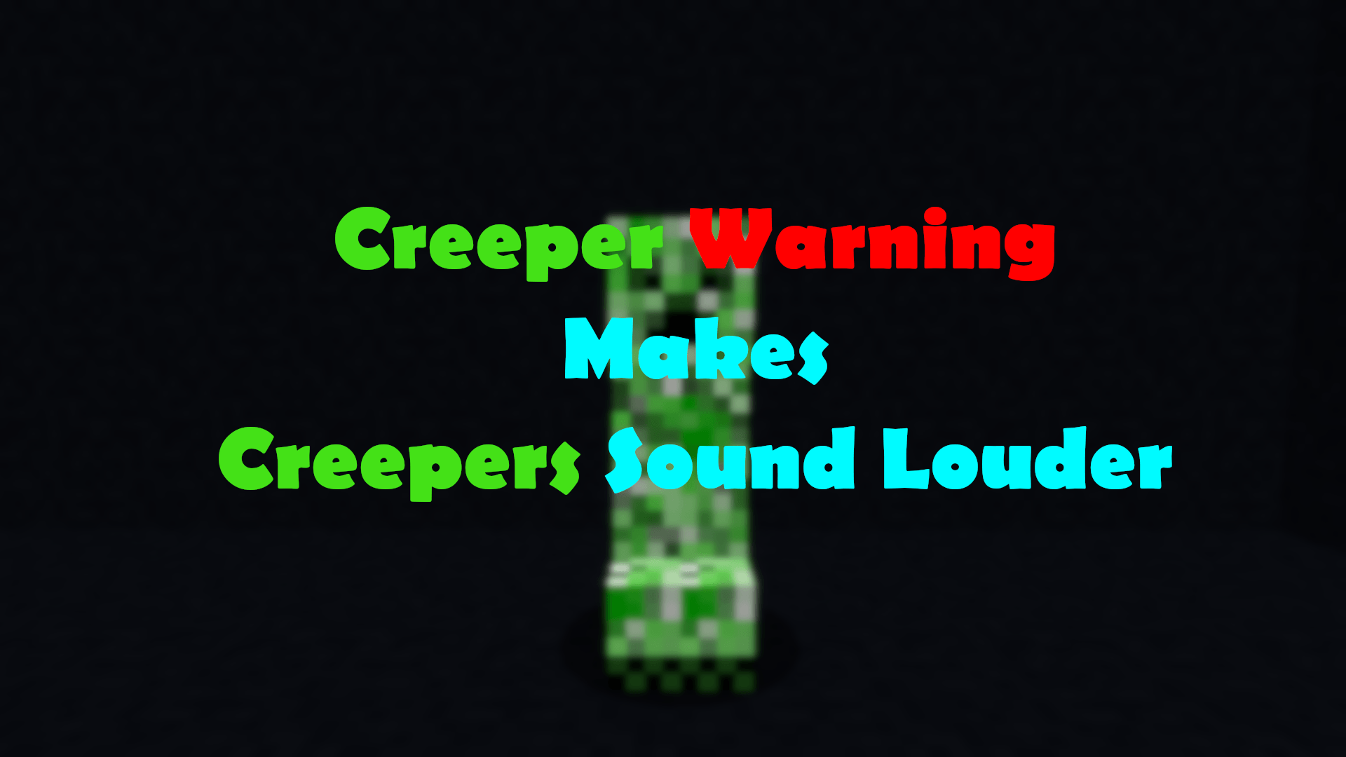 Creeper Warning - Gallery - Minecraft Resource Packs - CurseForge