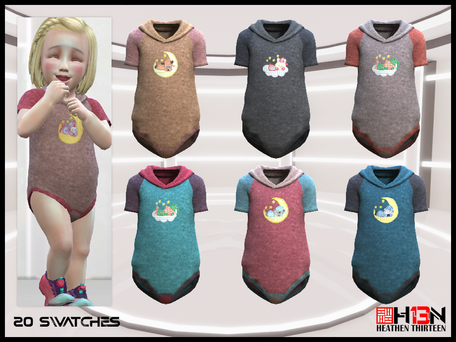 Infant's Graphic Onesie with Hoodie - Gallery - The Sims 4 Create a Sim ...