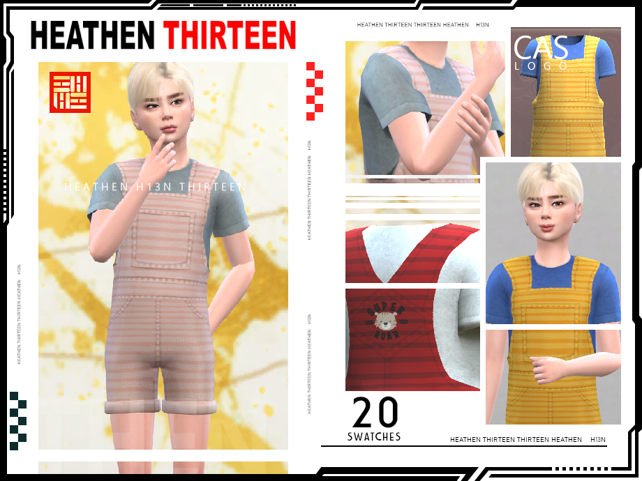 Children's Suit Stripe Rompers - The Sims 4 Create a Sim - CurseForge