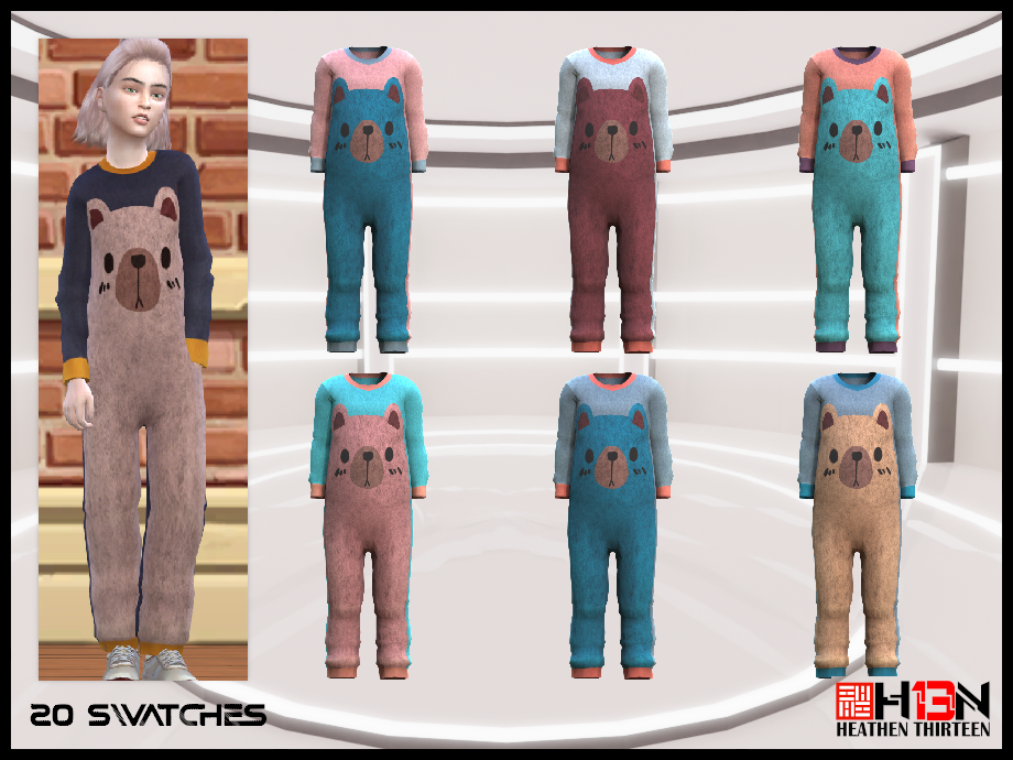 Children's Graphic One Piece Jumpsuit Romper - Gallery - The Sims 4 ...