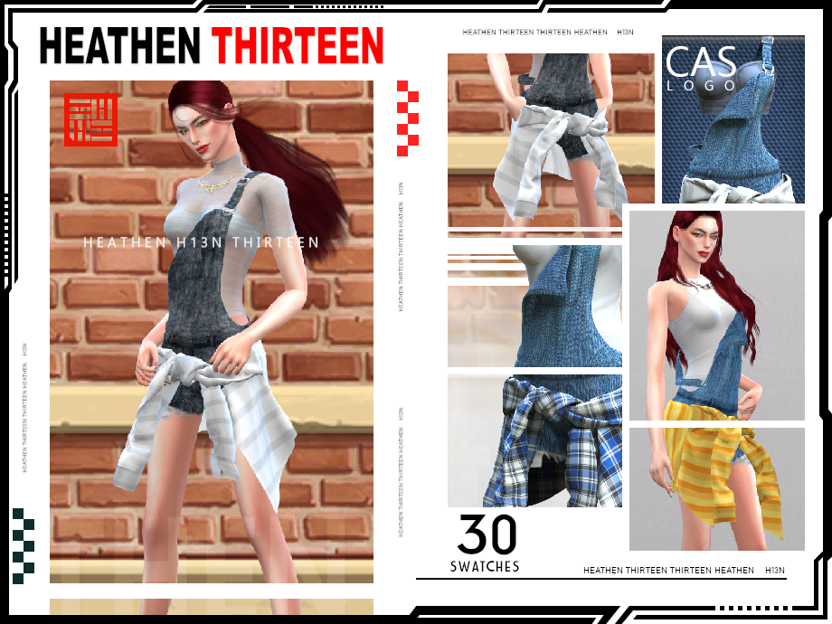 Unbuttoned Jumper and Wrapped Shirt - The Sims 4 Create a Sim - CurseForge