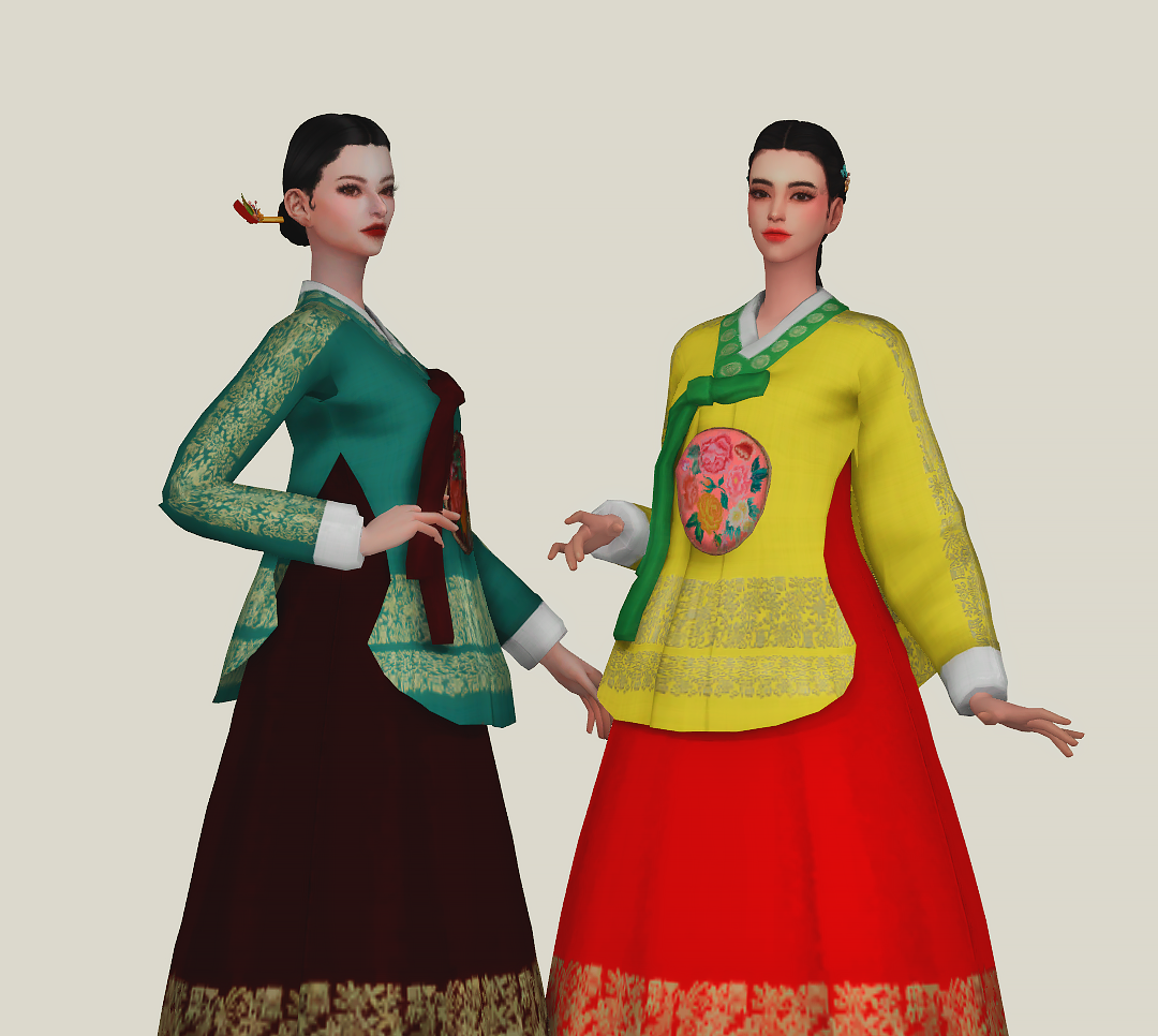 [Simna] Royal Dangui Hanbok Dress - Gallery - The Sims 4 Create a Sim ...