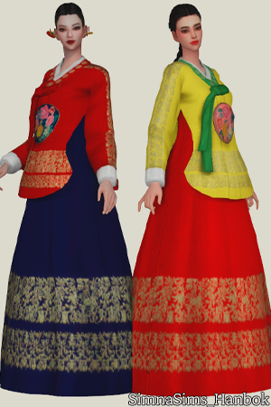[Simna] Royal Dangui Hanbok Dress - Gallery - The Sims 4 Create a Sim ...