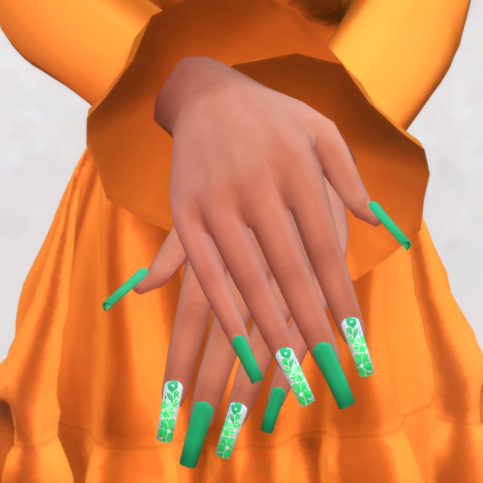 Spring Nails Set N010 - Gallery - The Sims 4 Create a Sim - CurseForge