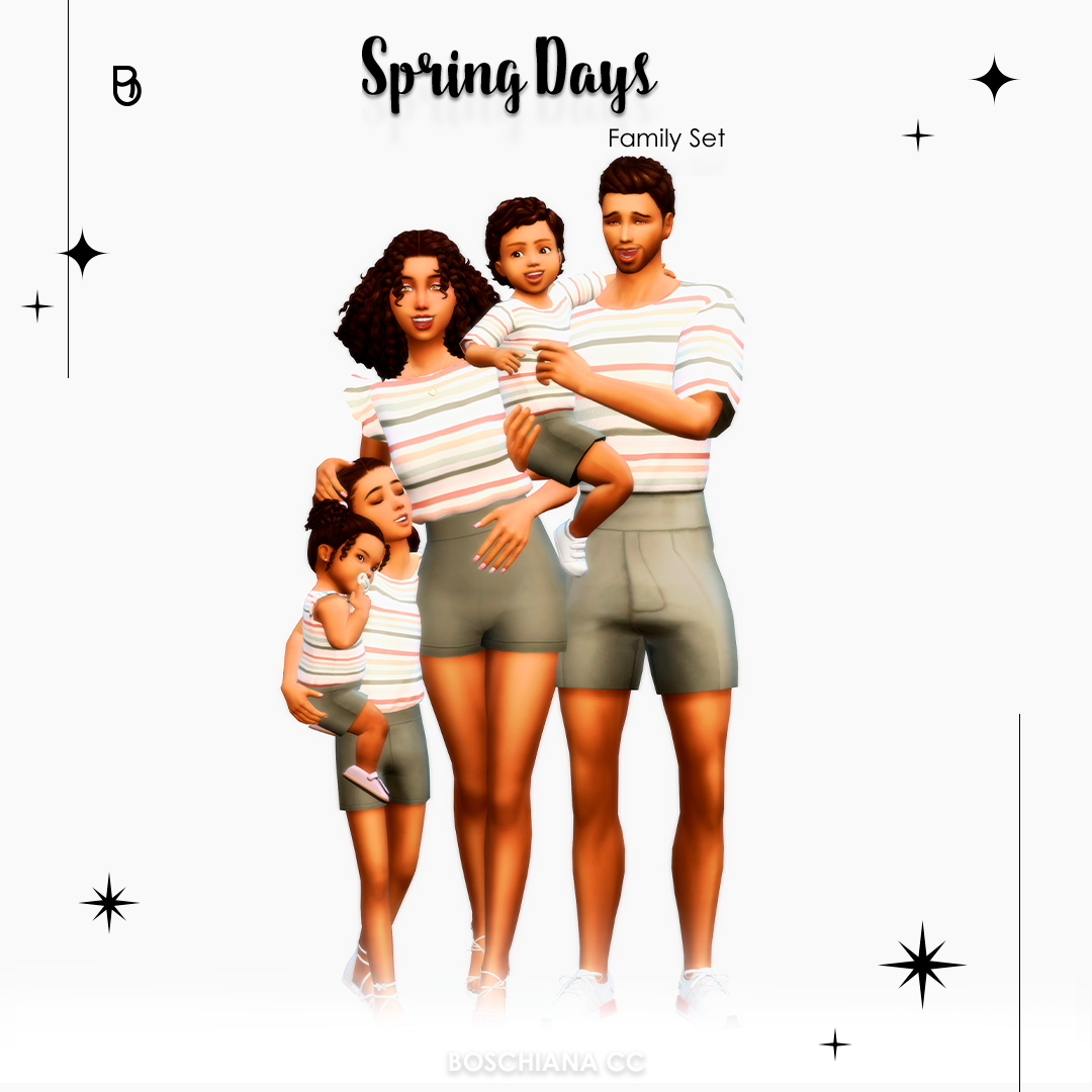 Spring Days Family Set - Gallery - The Sims 4 Create a Sim - CurseForge