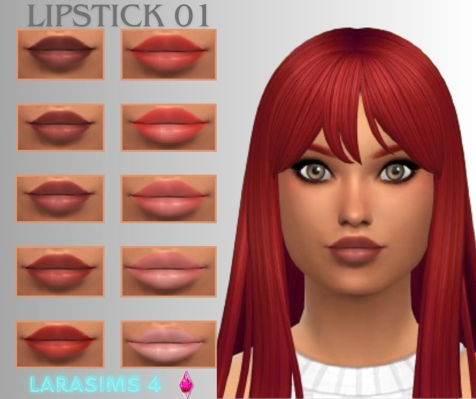 LIPSTICK 01 - Gallery - The Sims 4 Create a Sim - CurseForge
